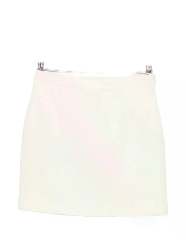 Alessandra Rich Bouclé-knit Mini Skirt - Neutrals