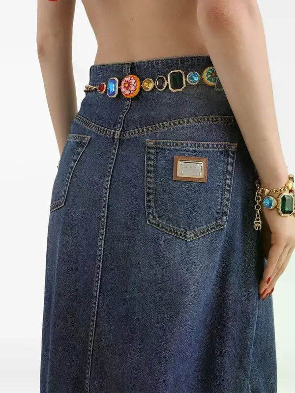 Dolce & Gabbana Long Denim Skirt