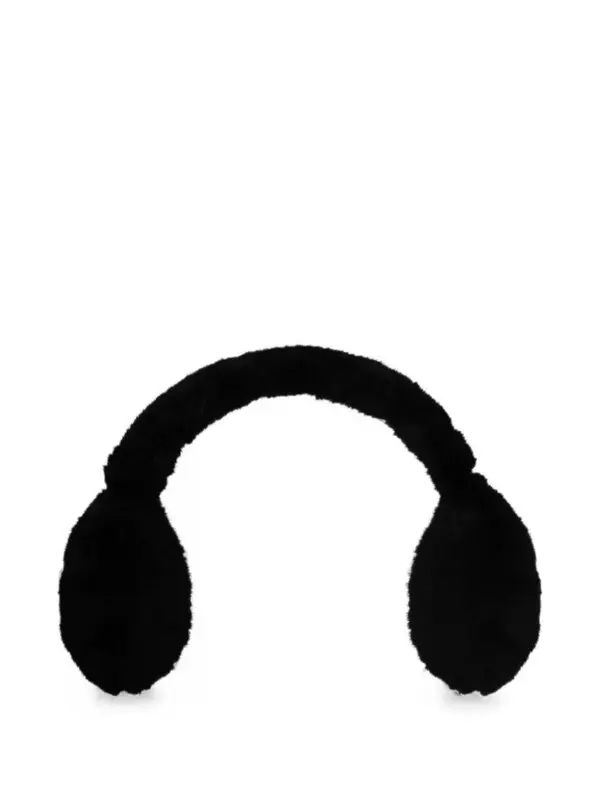 Karl Lagerfeld Ikon Fur Earmuffs - Black