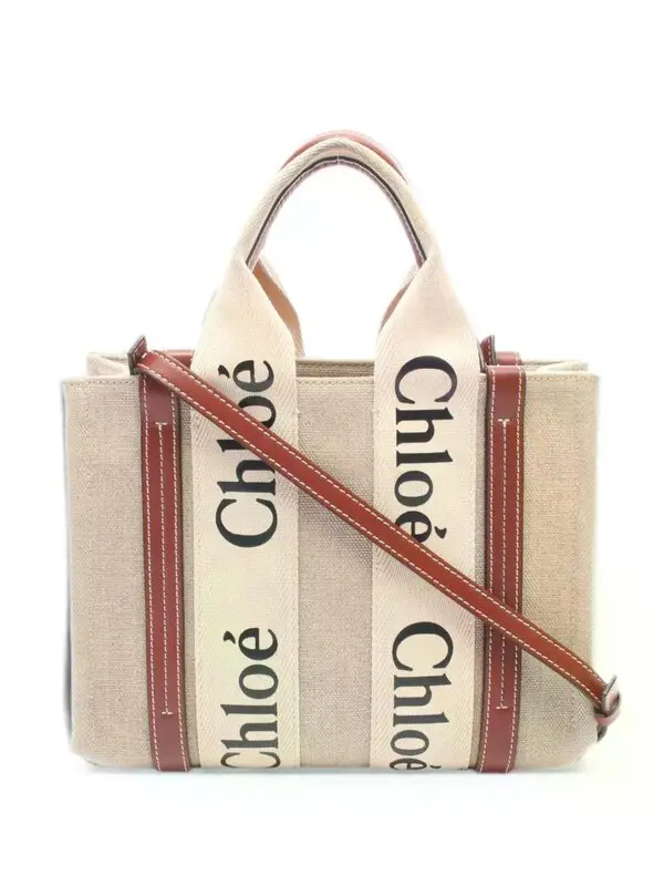 Chloé 2000s Small Woody Tote Bag - Neutrals