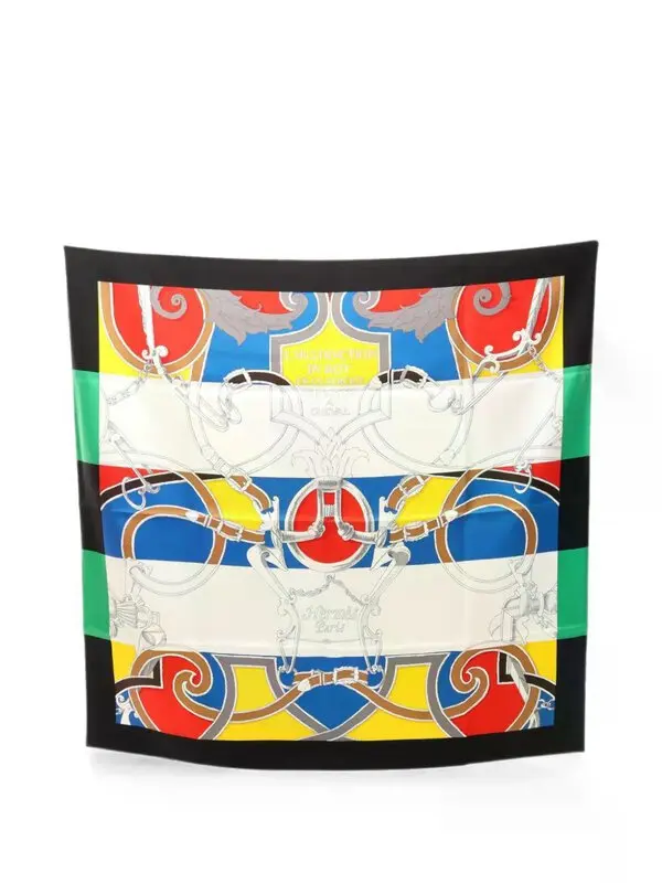 Hermès 2010s L'instruction Du Roy Scarf - White