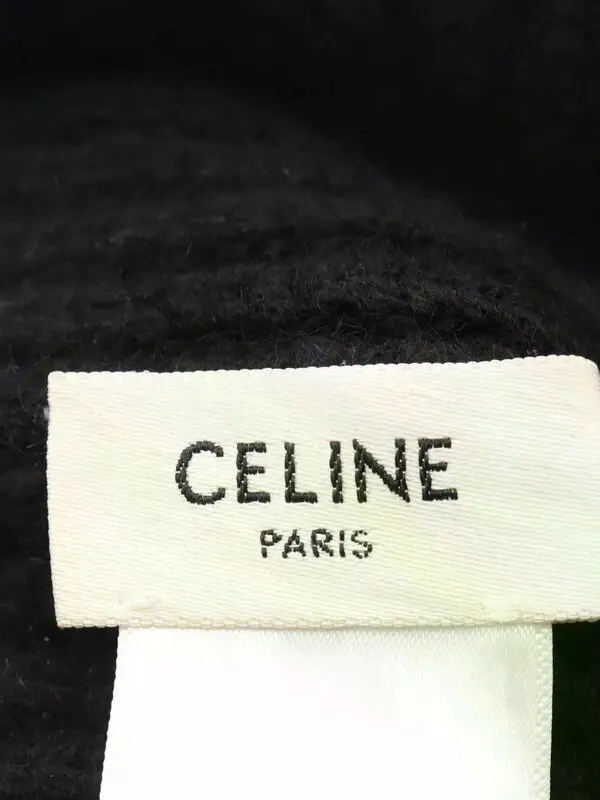 Celine Cashmere Triomphe Beanie Hat