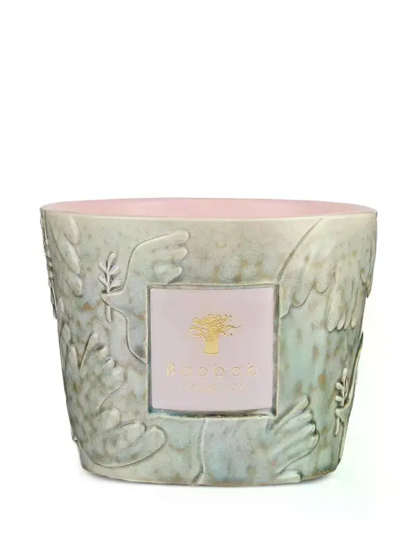 BAOBAB COLLECTION Colombe Embossed-ceramic Scented Candle - Grey