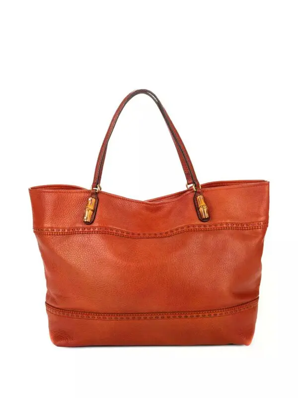 Gucci Medium Tote Bag With Bamboo Detail