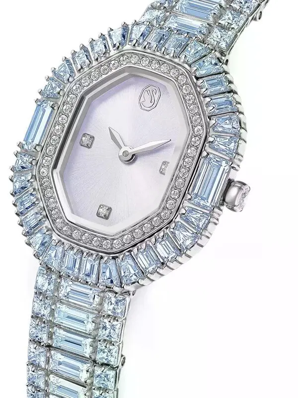 SWAROVSKI Matrix Crystal-embellished Octagonal 30mm Watch - Blue