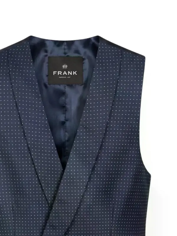 FRANKS Frank Double-breasted Polka Dot Waistcoat
