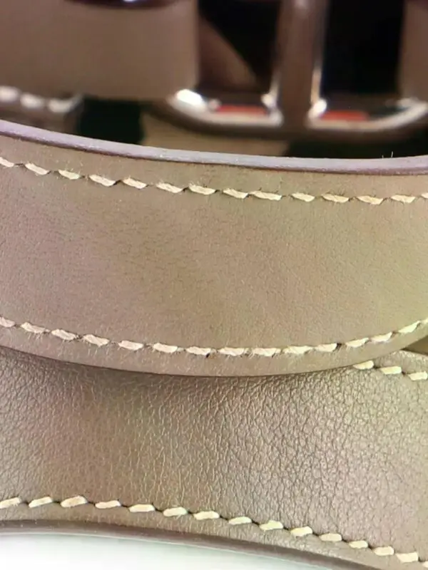 Hermès In-the-loop Bag Clemence With Swift 18 Bucket Bag - Grey