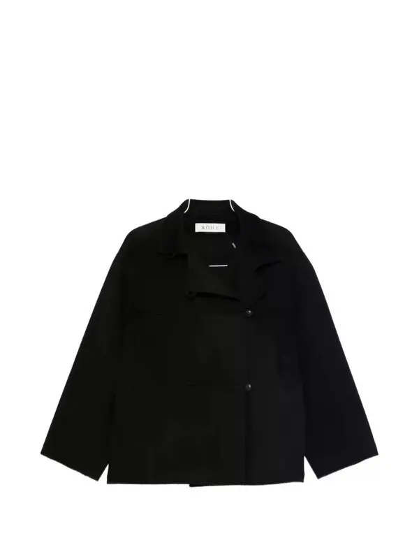 RÓHE Double-faced Wool Coat - Black