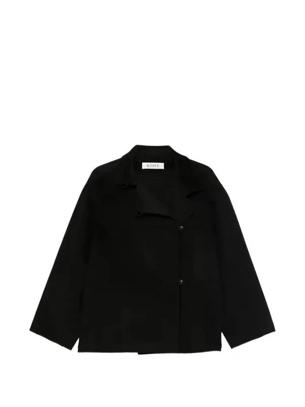 RÓHE Double-faced Wool Coat - Black