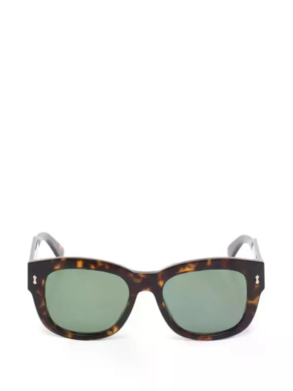 Gucci 2020s Tortoiseshell-effect Square-frame Sunglasses - Brown