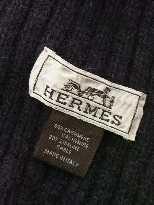 Hermès 2010s Ribbed Scarf