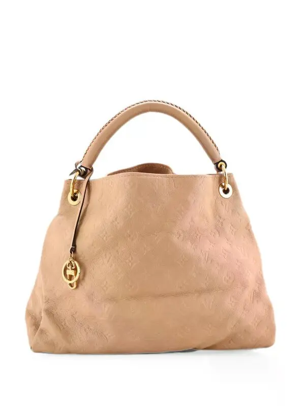 LOUIS VUITTON Artsy Handbag Monogram Empreinte Leather Mm Hobo Bag - Neutrals