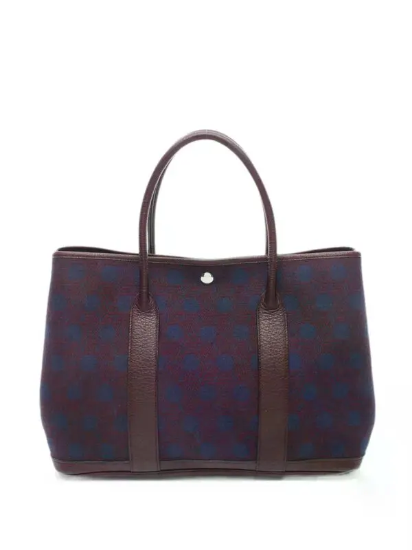 Hermès 2008 Pm Garden Party Geometric-pattern Tote Bag - Blue
