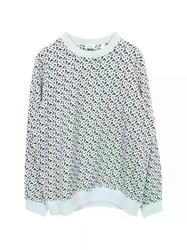 Burberry 2000s Tb Monogram Sweatshirt - Blue