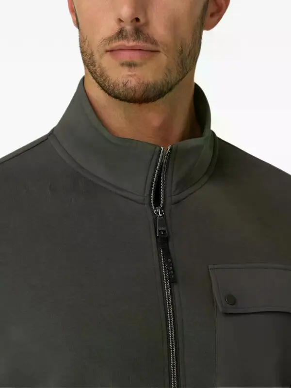 Boggi Milano B Tech Full-zip Scuba Sweatshirt