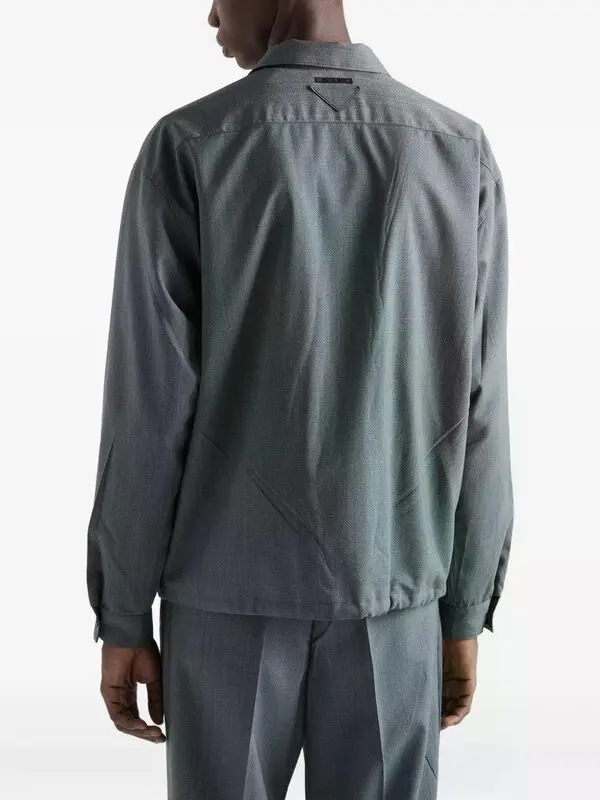 Prada Wool Zipper Shirt