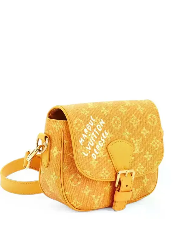 LOUIS VUITTON Montsouris Messenger Bag Limited Edition Marque Deposee Monogram Canvas Crossbody Bag - Yellow