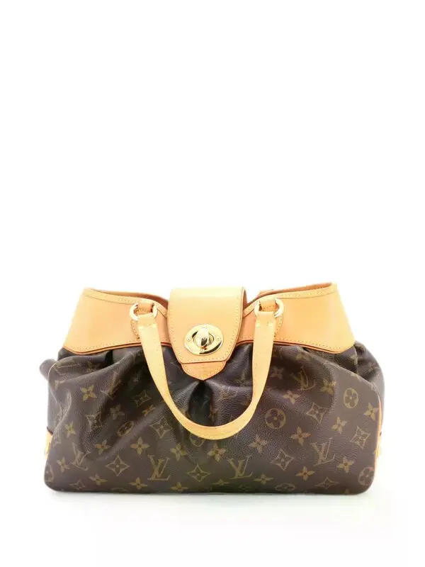 LOUIS VUITTON Boetie Handbag Monogram Canvas Pm Satchel - Brown