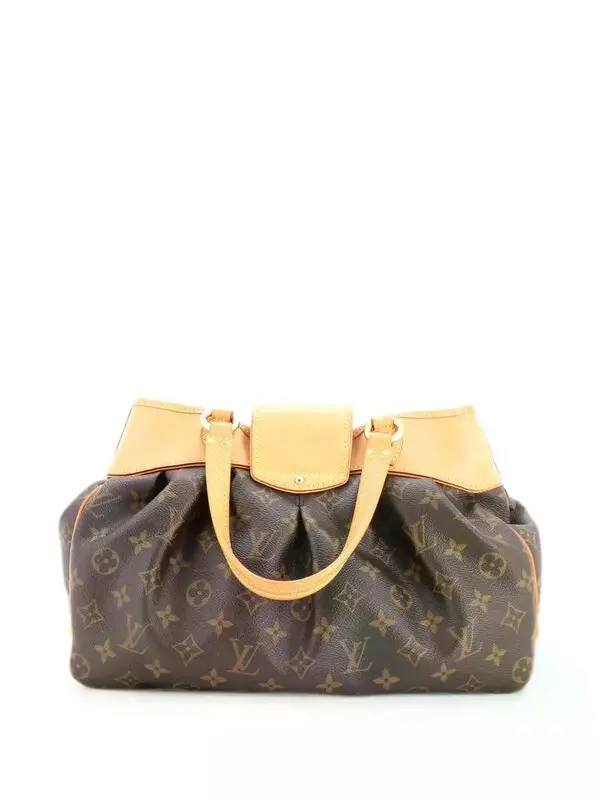 LOUIS VUITTON Monogram Canvas Pm Satchel - Brown