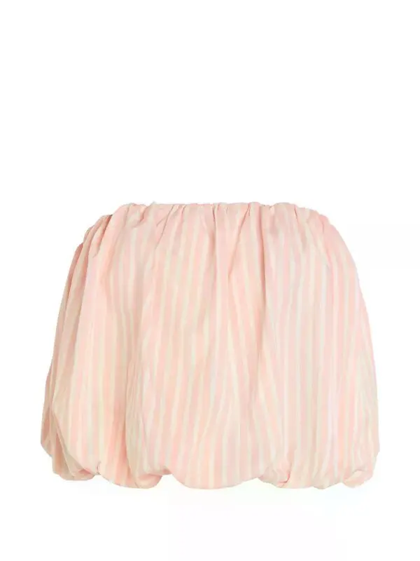Faithfull The Brand Carmen Striped Bubble Top - Pink