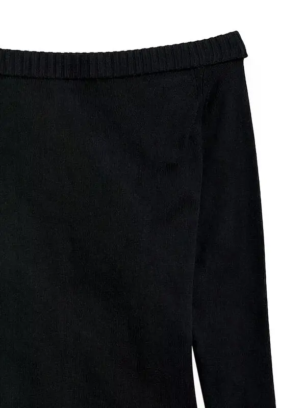IRO PARIS Off-the-shoulder Ribbed Trim Sweater