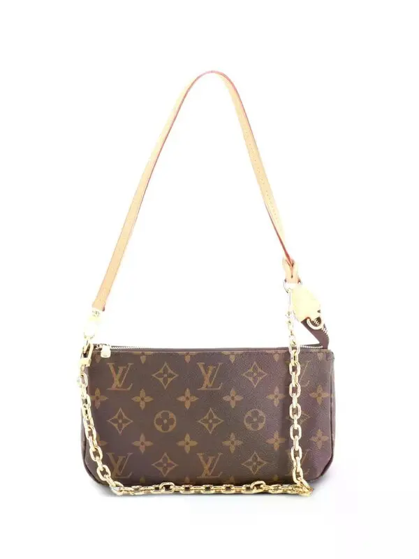 LOUIS VUITTON Monogram Canvas Pochette Accessories Nm Shoulder Bag - Brown