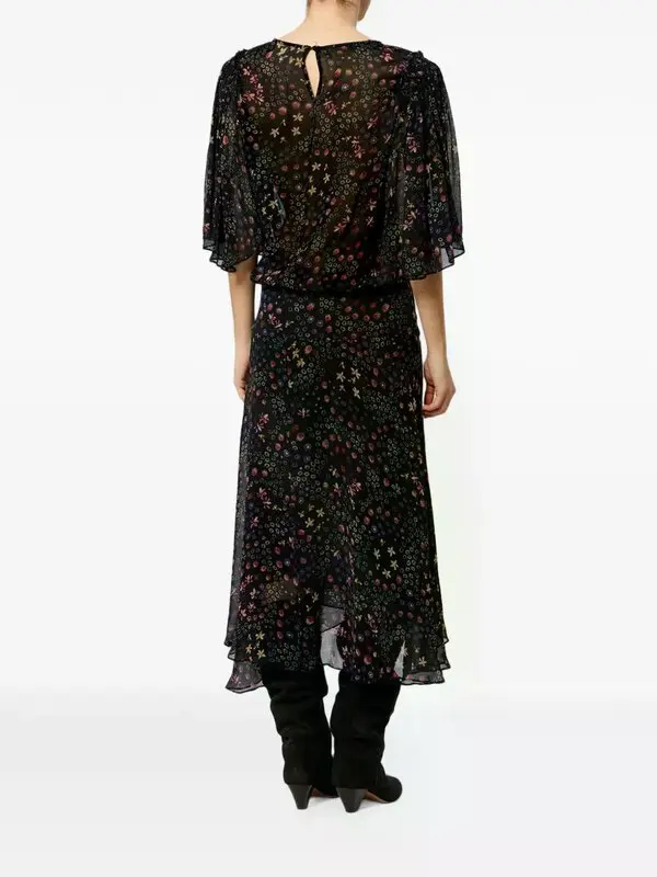 MARANT ETOILE Firda Floral Print Midi Dress