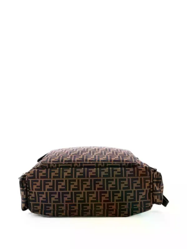 Fendi Multipocket Diaper Changing Bag Zucca Nylon Large Crossbody Bag