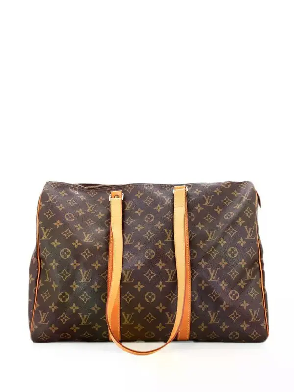 LOUIS VUITTON Flanerie Handbag Monogram Canvas 45 Travel Bag - Brown