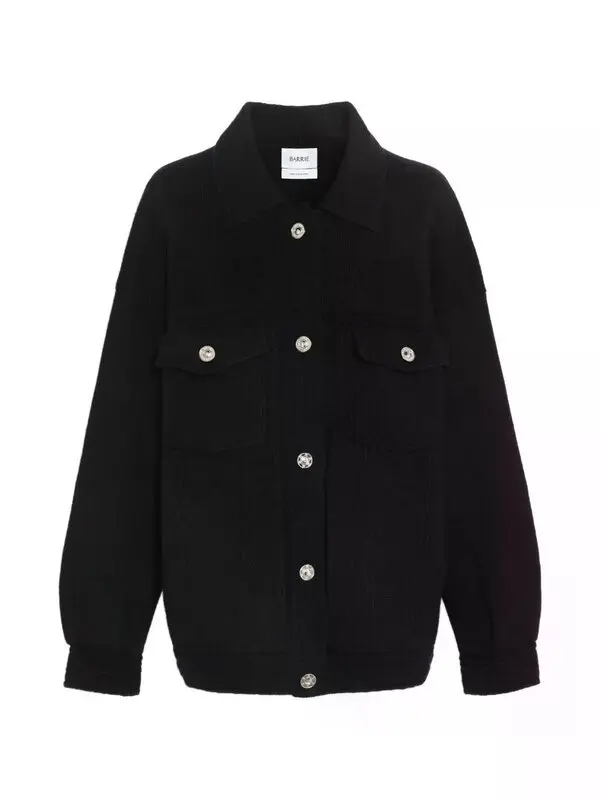 BARRIE Oversized Button-up Jacket - Black
