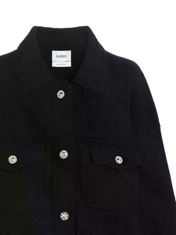 BARRIE Oversized Button-up Jacket - Black