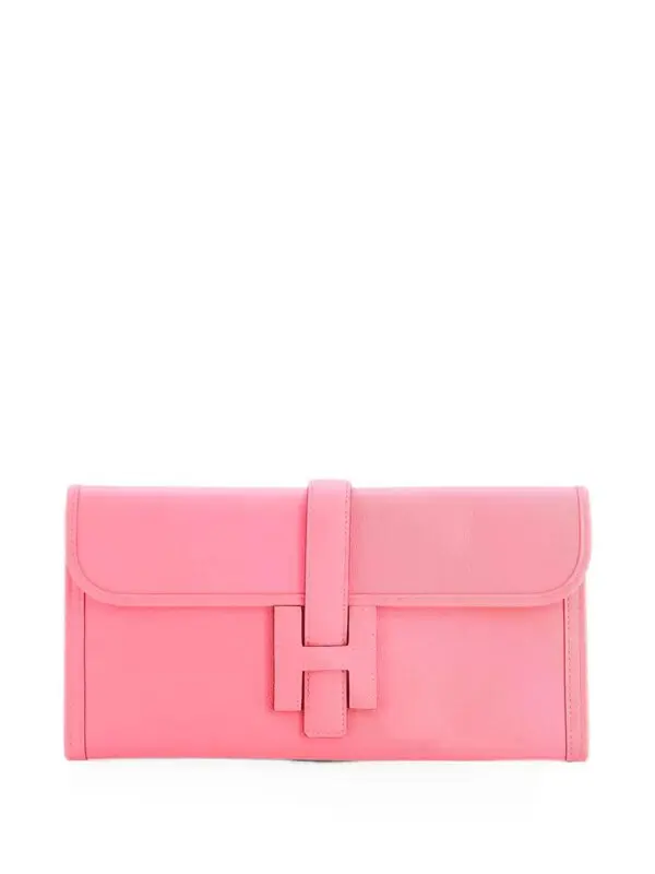 Hermès Jige Elan Evercolor 29 Clutch Bag - Pink