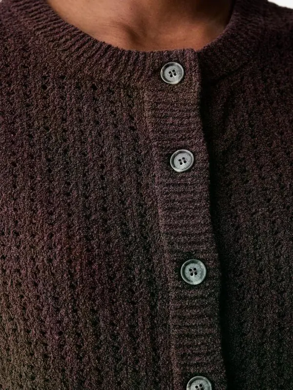 Marc O'polo Pointelle Knit Button-up Cardigan