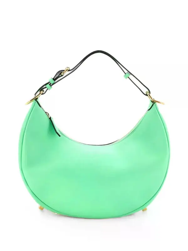 Fendi Fendigraphy Bag Leather Small Hobo Bag