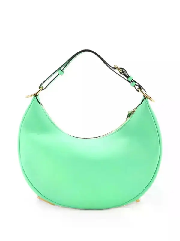 Fendi Fendigraphy Bag Leather Small Hobo Bag
