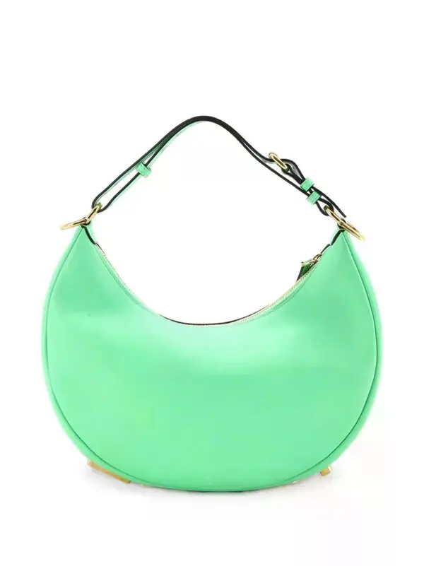 Fendi Leather Hobo Bag - Green