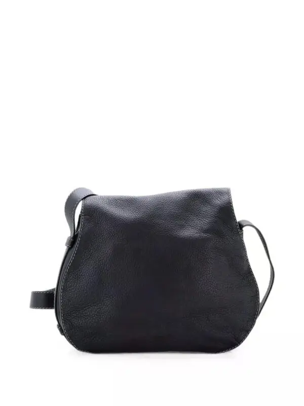 Chloé Marcie Leather Medium Crossbody Bag - Black