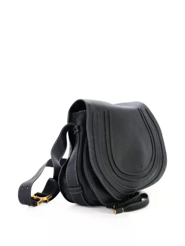 Chloé Marcie Leather Medium Crossbody Bag - Black