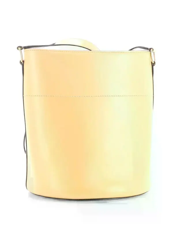 Celine Maillon Triomphe Leather Medium Bucket Bag