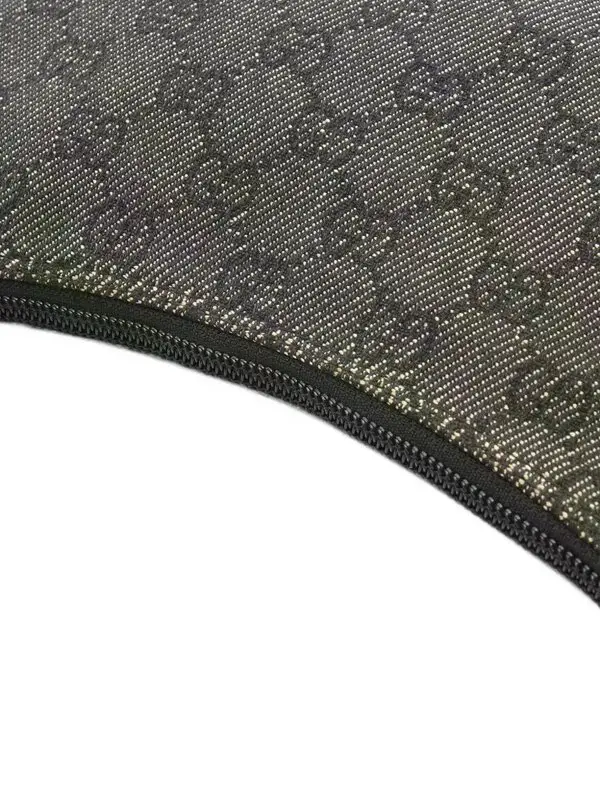 Gucci Gg Pattern Shoulder Bag - Black