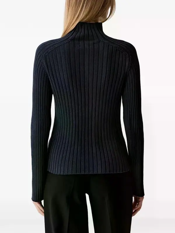 Marc O'polo Ribbed-knit High-neck Sweater
