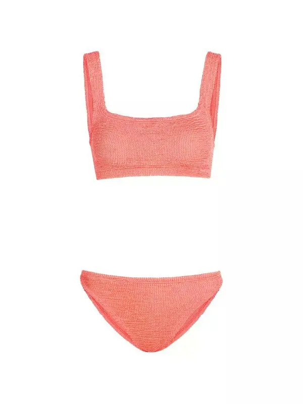 Hunza G Xandra Crinkle-effect Bikini - Orange