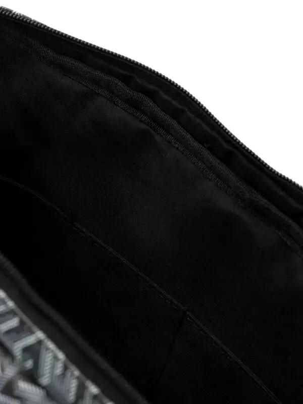 Guess Geometric-pattern Logo-patch Laptop Bag