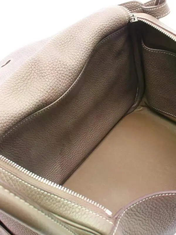 Hermès Lindy 30 Clemence Leather Shoulder Bag - Grey