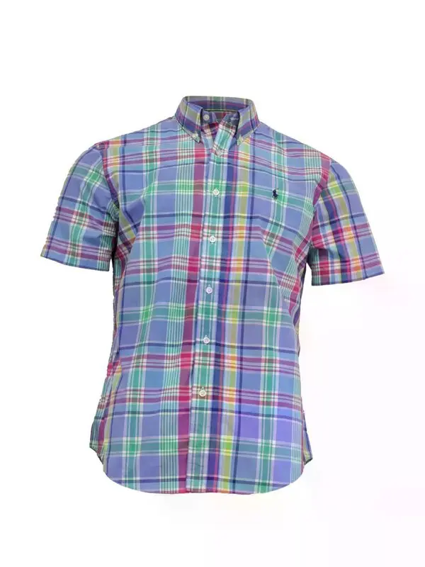 Ralph Lauren Plaid Button-down Shirt - Blue