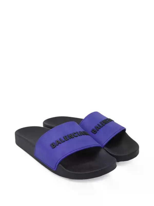Balenciaga Logo Pool Slides