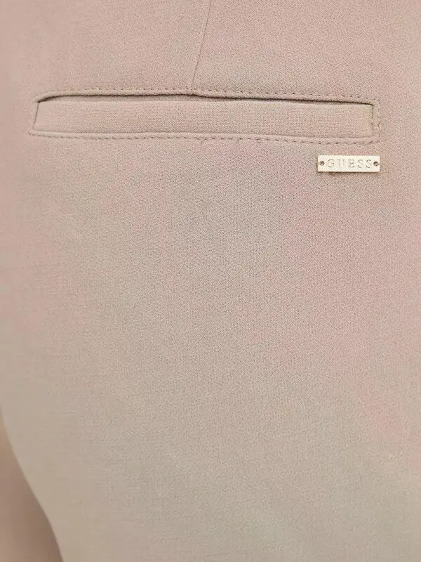 Guess Pleated Logo-plaque Trousers