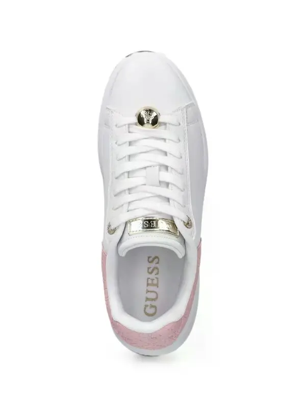 Guess Logo-embossed Quilted Panel Sneakers