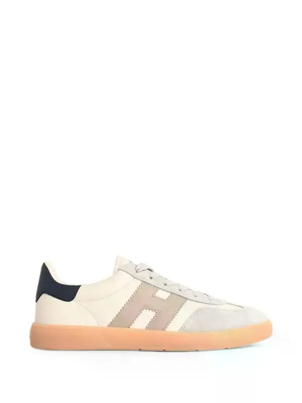 Hogan Cool Suede-panelled Sneakers - Neutrals