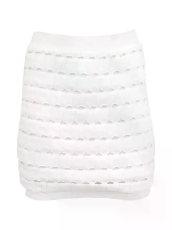 IRO PARIS 2020s Spira Open-knit Mini Skirt - White